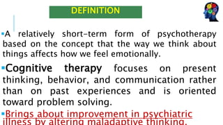 Cognitive Behavior Therapy | PPTX