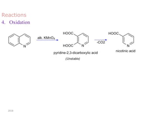Quinoline and isoquinoline- heterocyclic chemistry- pharmacy | PDF