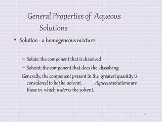 8.3 reactions in aqueous solutions | PPTX