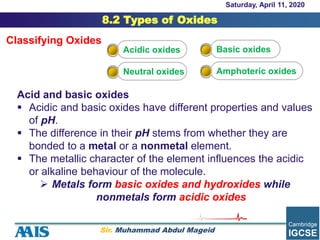 8.2 types of oxides | PPSX