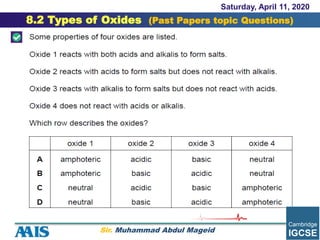 8.2 types of oxides | PPSX