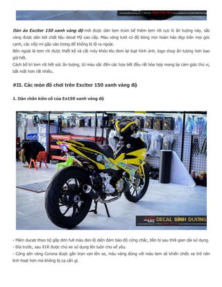 Chiếc Exciter 150 Xanh Vàng Độ Hoàn Hảo Chưa Từng Có | PDF