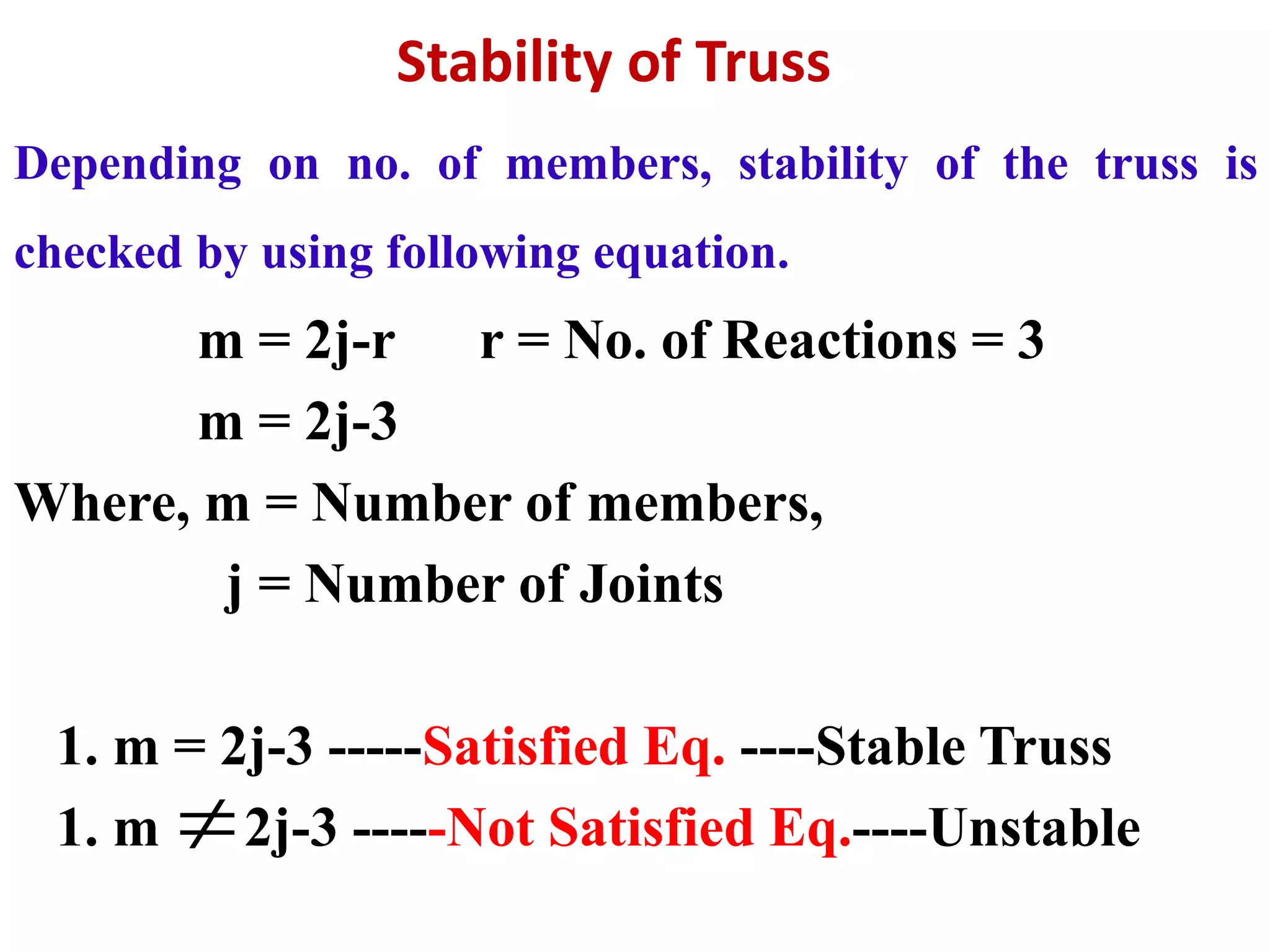 8. analysis of truss part ii, method of section, by-ghumare s m | PDF