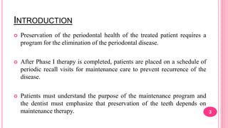 Supportive periodontal treatment | PPTX