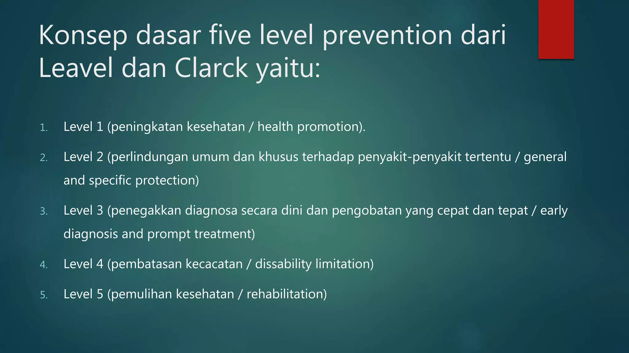 8.five level prevention 2020 | PPTX