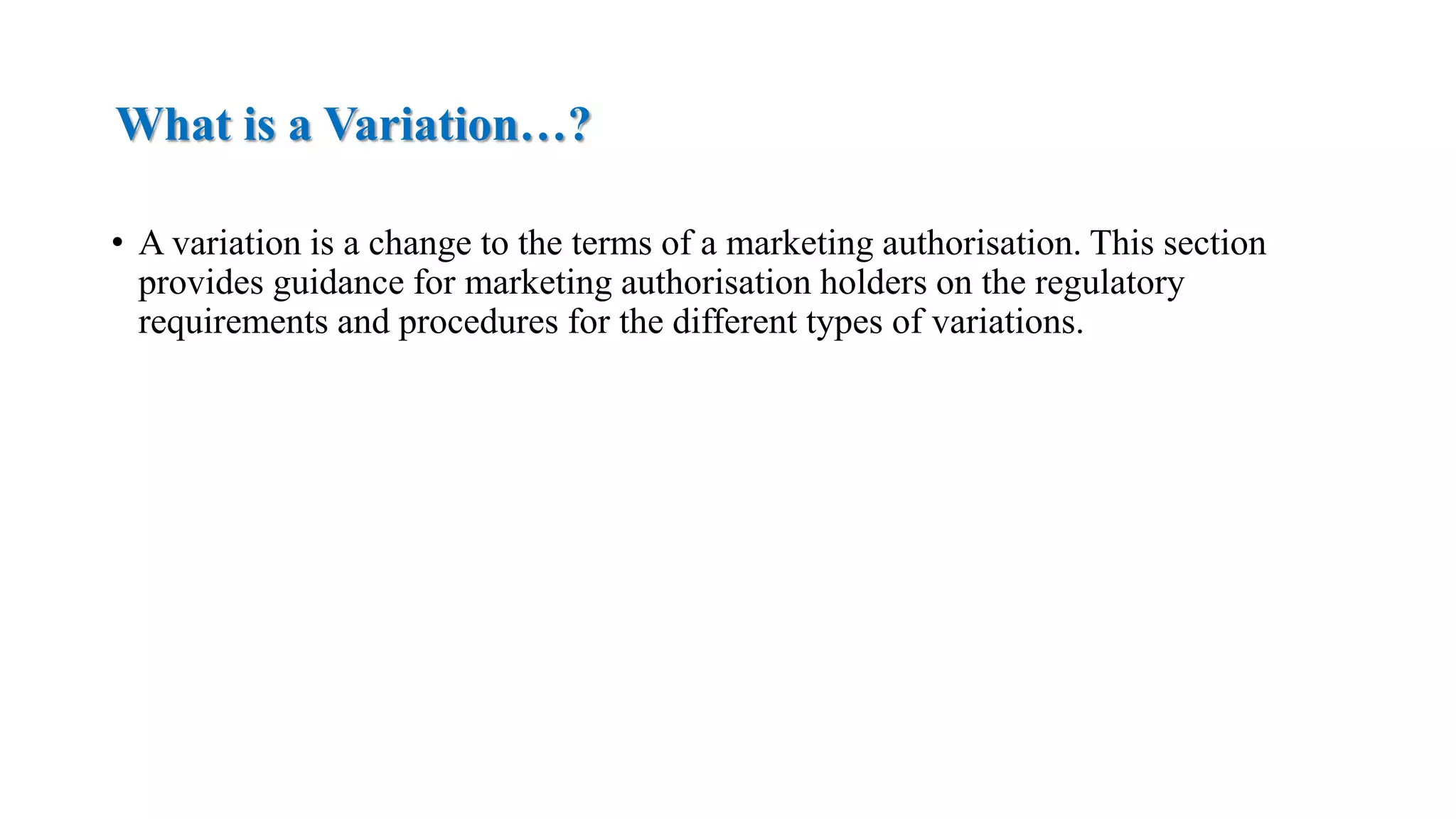 EU POST-APPROVAL CHANGES | PPTX