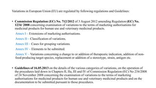 EU POST-APPROVAL CHANGES | PPTX