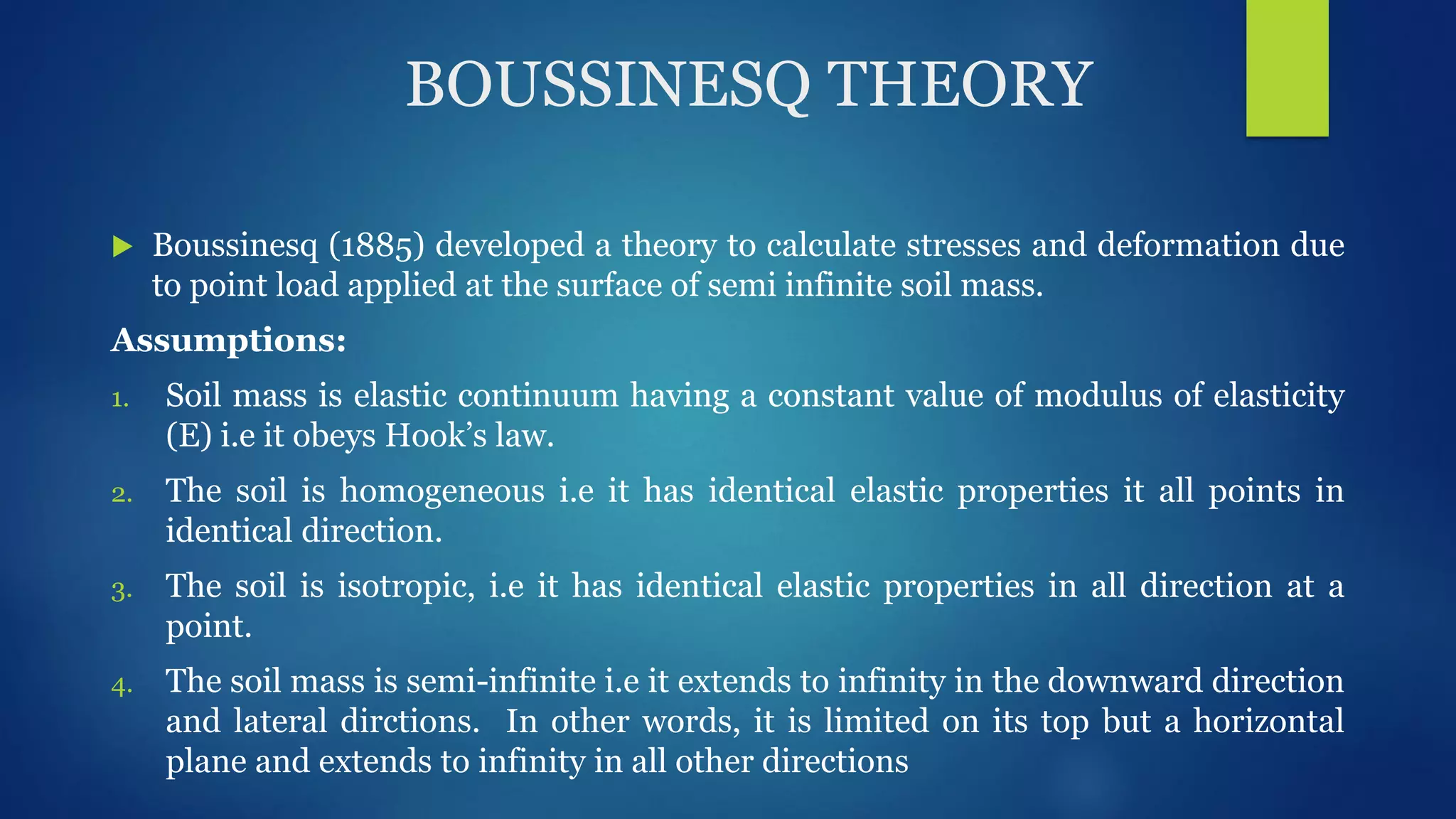 Boussinesq'S theory | PDF