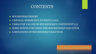 Boussinesq'S theory | PDF
