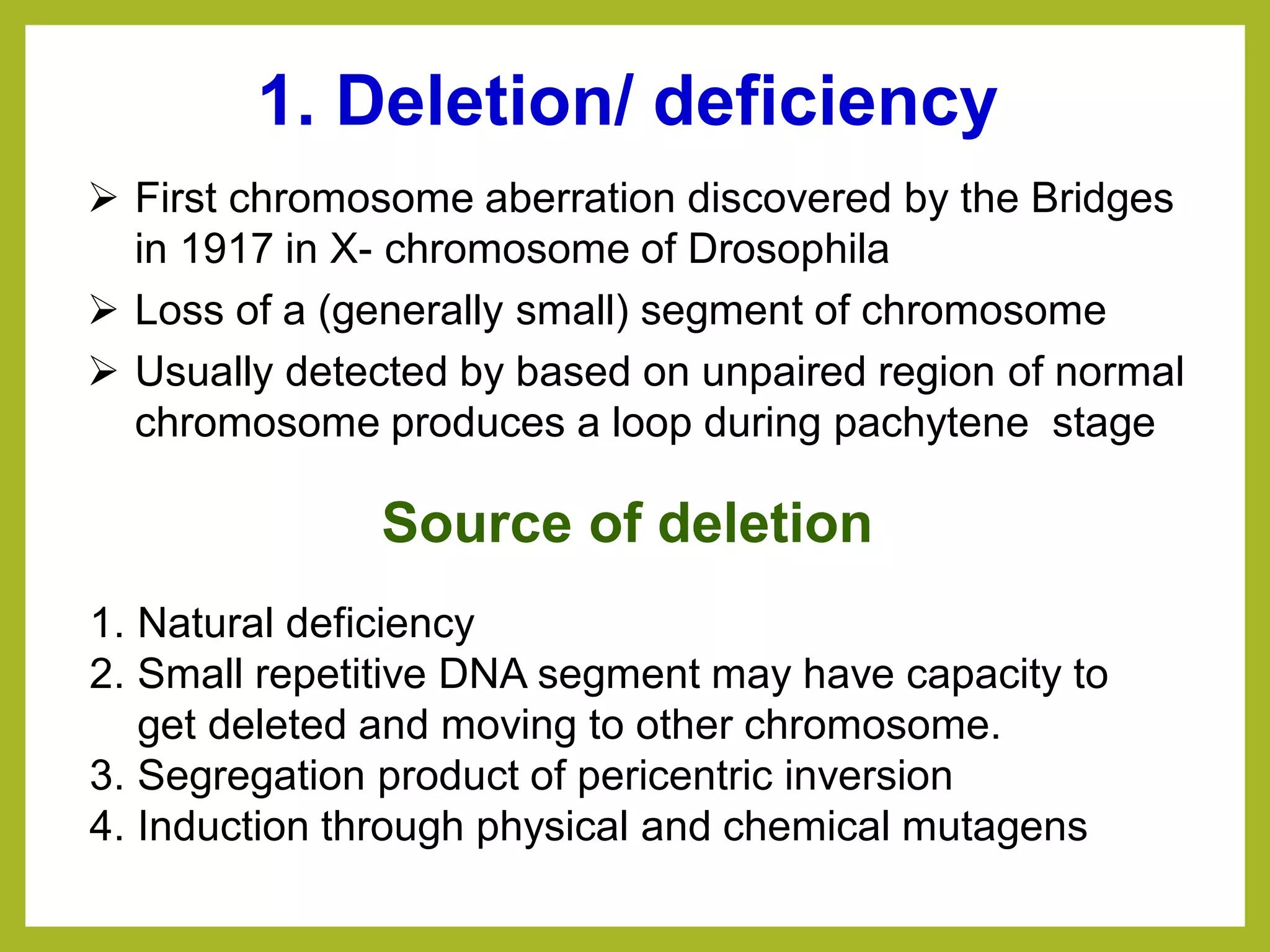 Structural chromosomal aberration | PDF