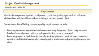 8.0 Project Quality Management Overview | PPTX