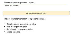 8.1 Plan Quality Management | PPTX