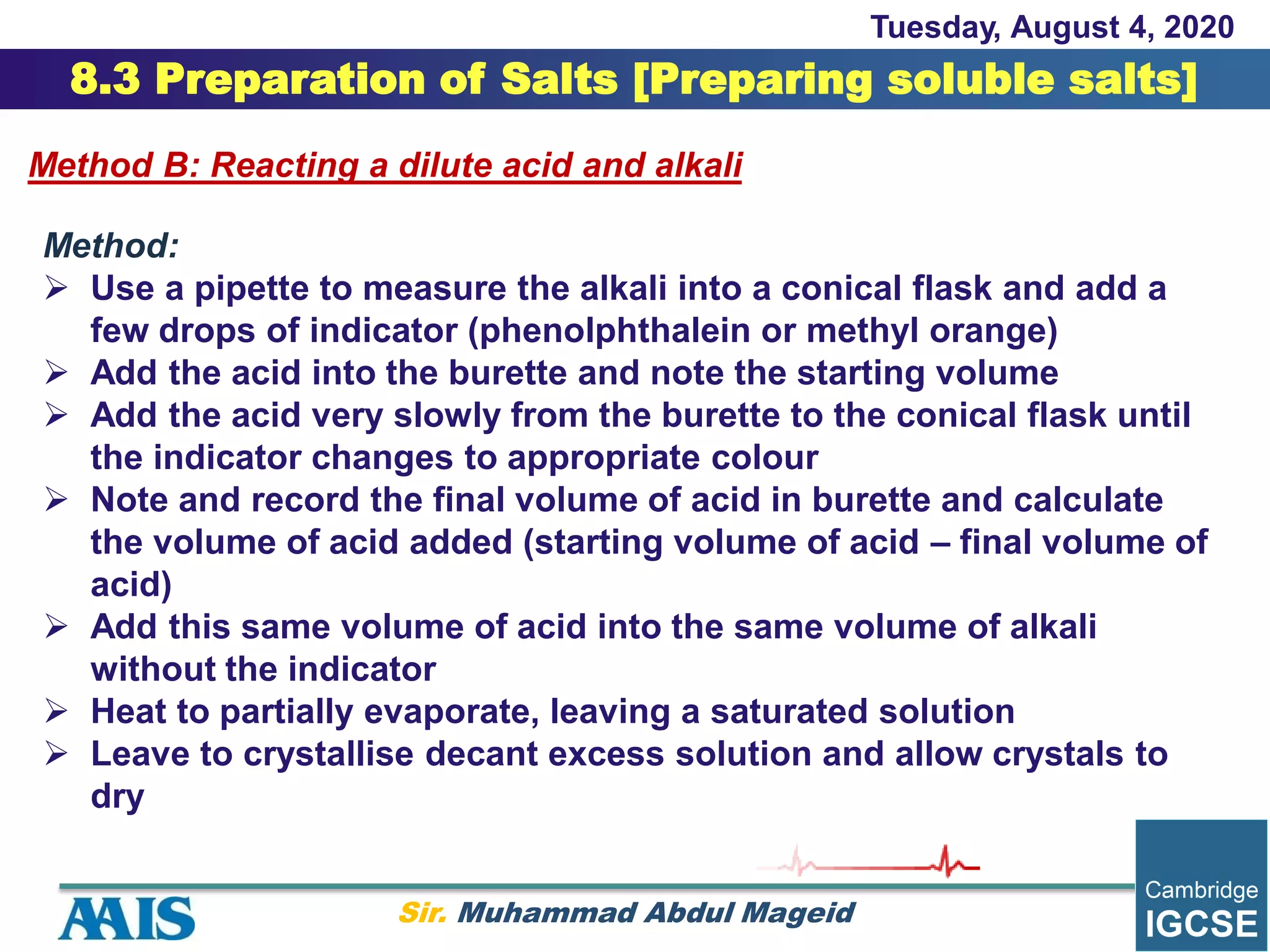 8.3 preparation of salts | PDF