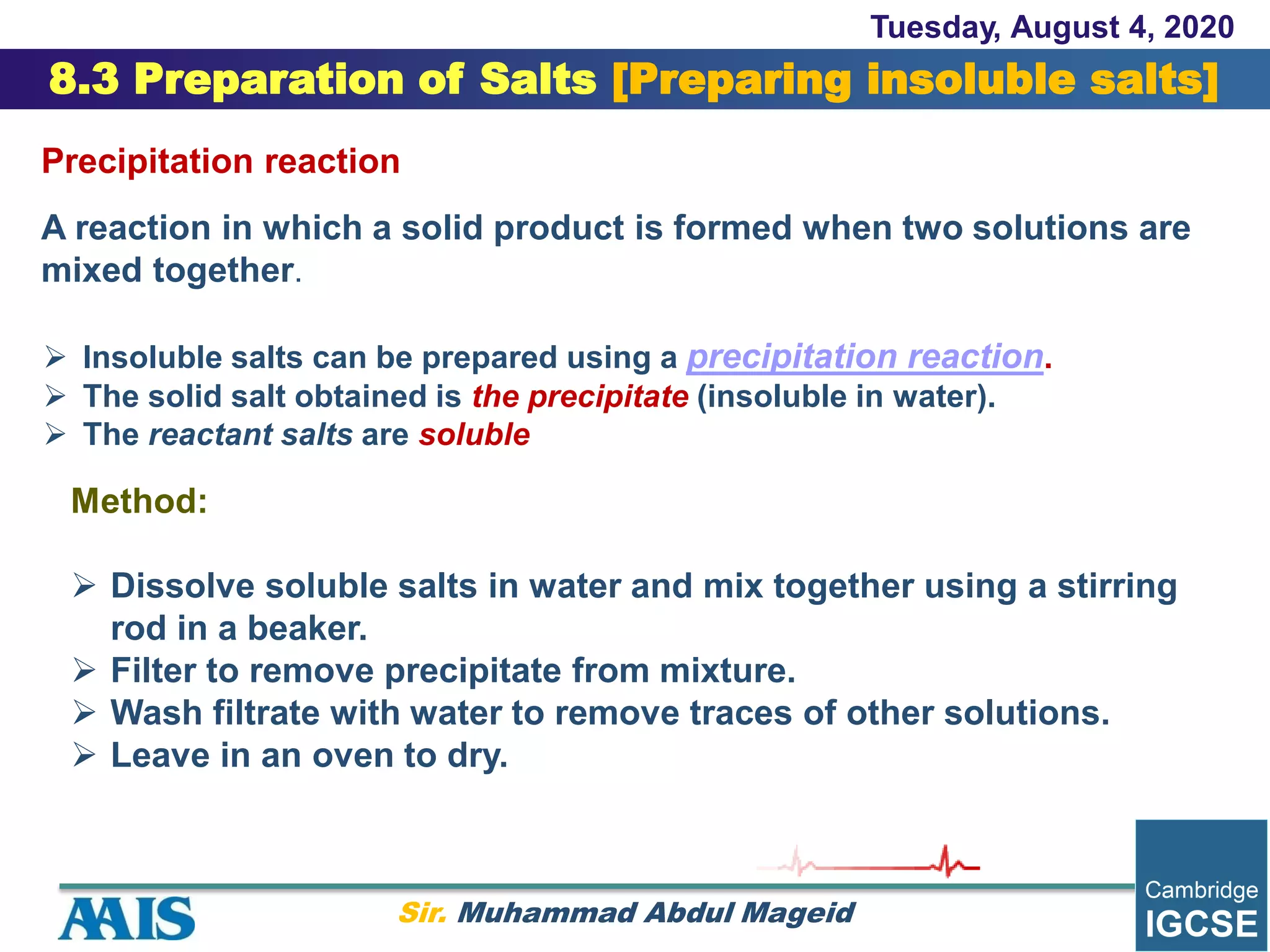 8.3 preparation of salts | PDF
