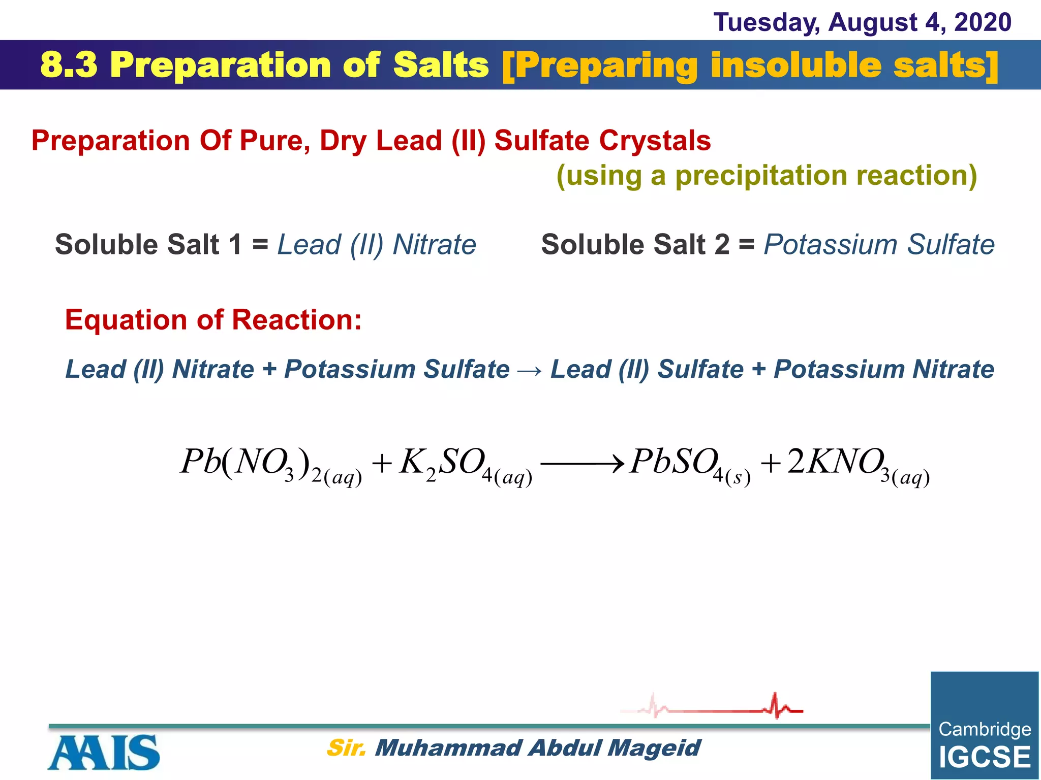 8.3 preparation of salts | PDF
