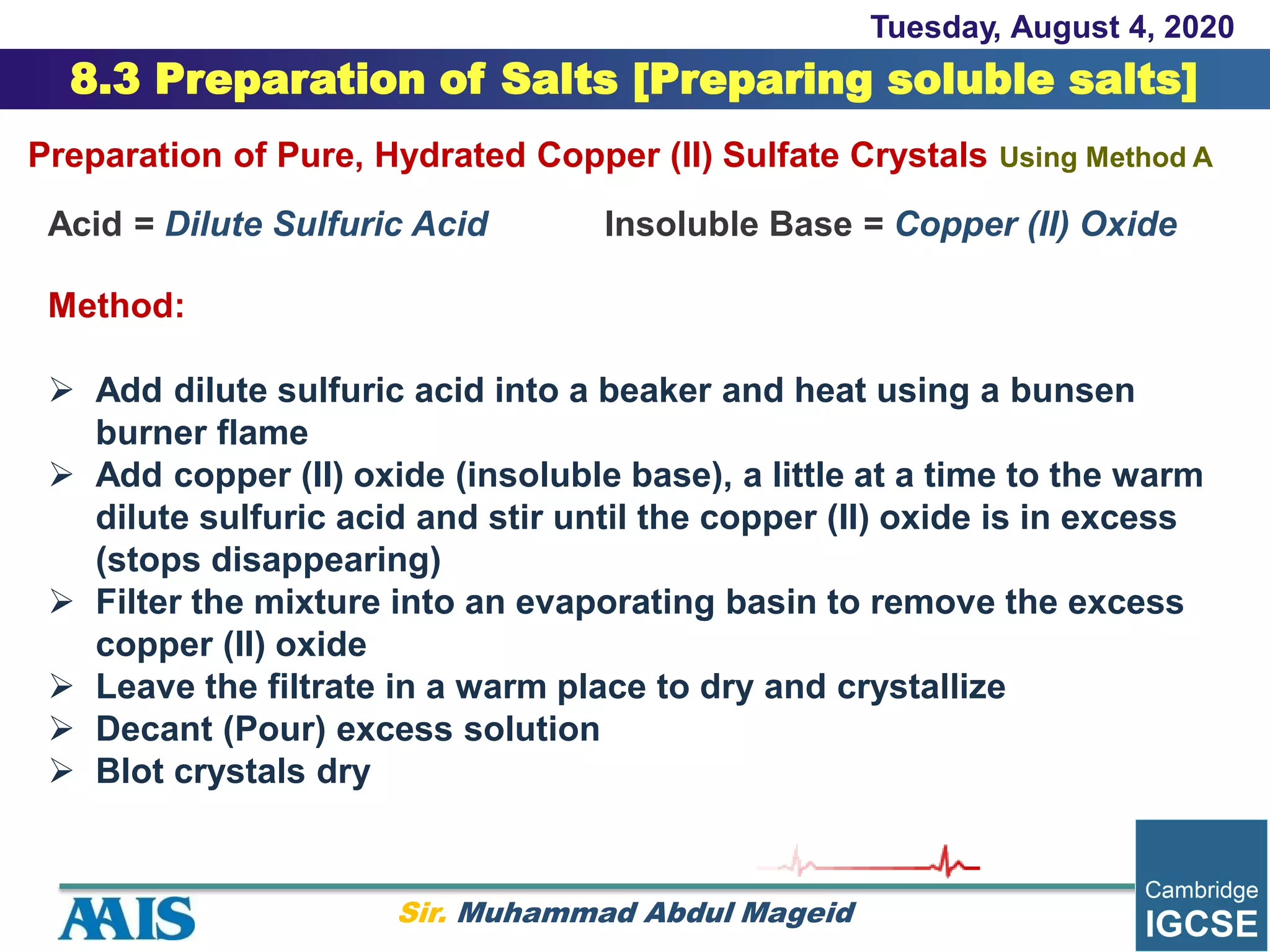 8.3 preparation of salts | PDF