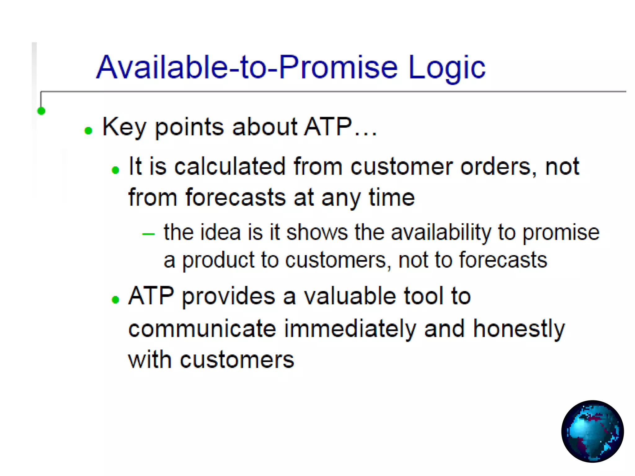 Available to Promise (ATP) & Rough Cut Capacity Plan (RCCP) _ Materi ...