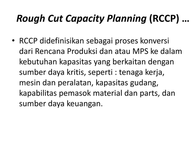 Available to Promise (ATP) & Rough Cut Capacity Plan (RCCP) _ Materi Training PPIC | PPTX