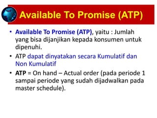 Available to Promise (ATP) & Rough Cut Capacity Plan (RCCP) _ Materi ...