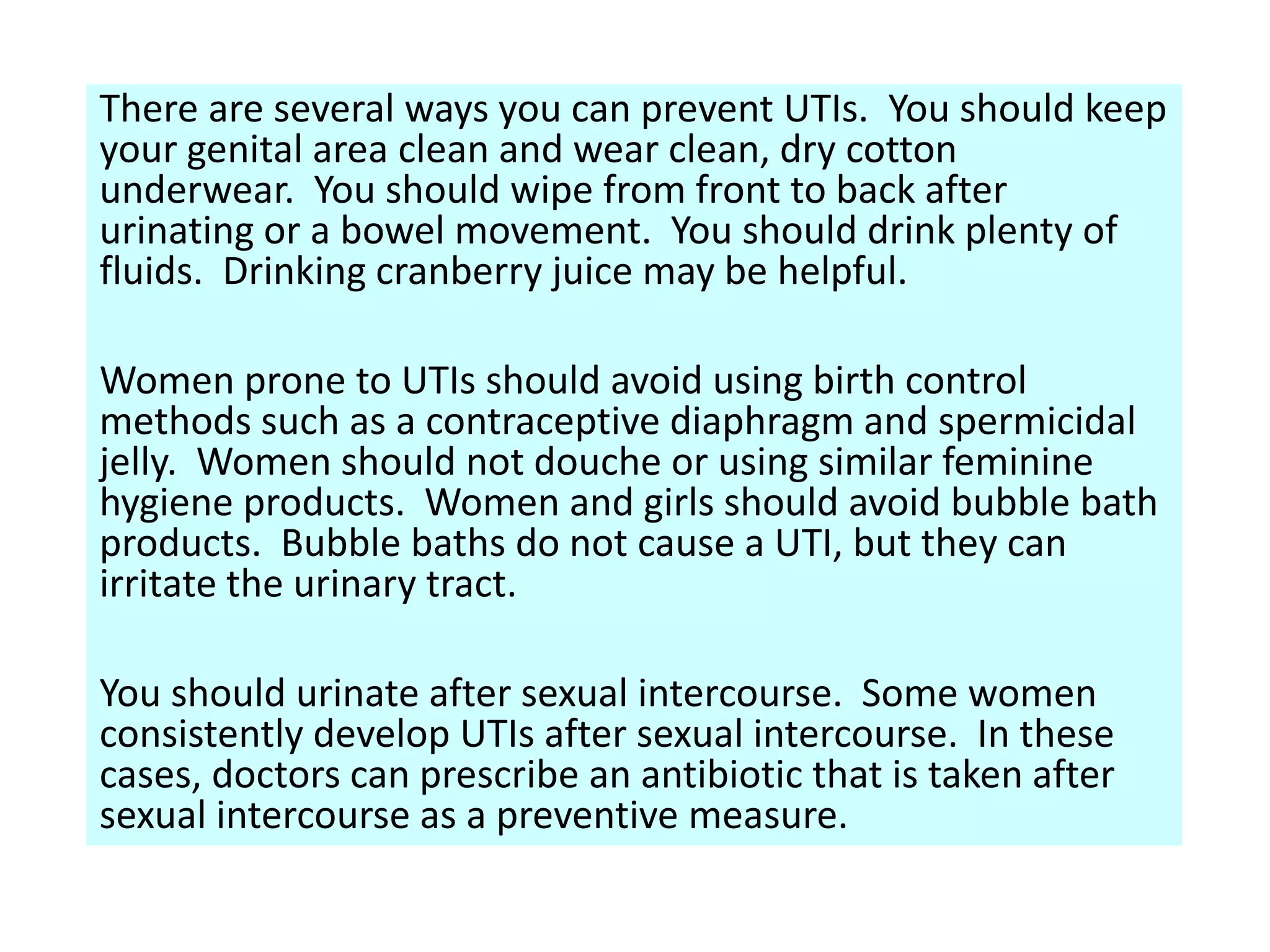 a case study on urinary tract infection ( UTI) | PPTX