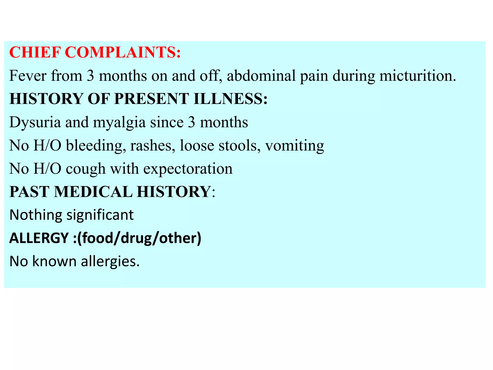 a case study on urinary tract infection ( UTI) | PPTX