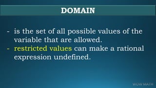 Simplifying Rational Algebraic Expressions | PDF