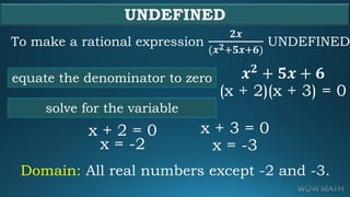 Simplifying Rational Algebraic Expressions | PDF