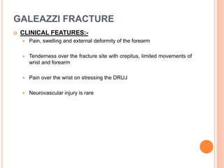 Monteggia fracture & galeazzi fracture | PPTX