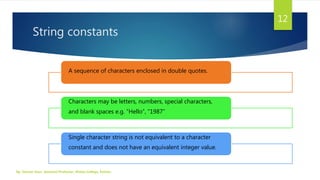 Constants in C | PPTX