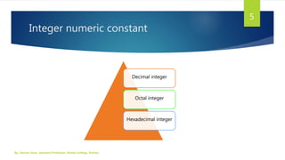Constants in C | PPTX