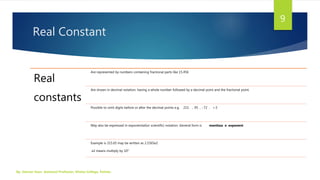 Constants in C | PPTX