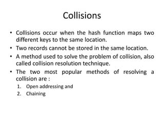 8. Hash table | PPTX