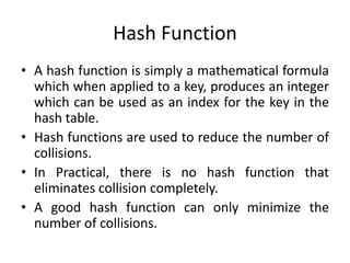 8. Hash table | PPTX