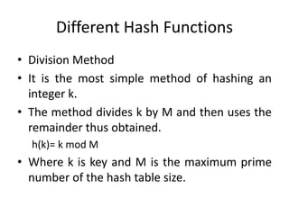8. Hash table | PPTX
