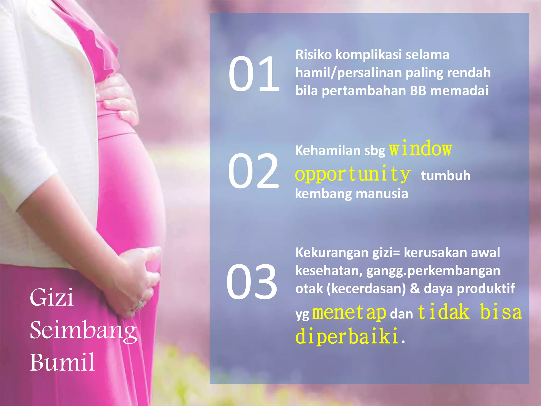 8. gizi seimbang untuk ibu hamil | PPTX