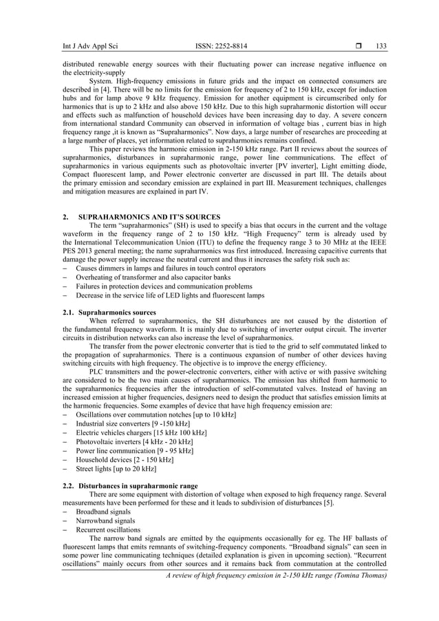 A review of high frequency emission in 2-150 kHz range | PDF
