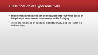 Basic Principles of Hypersensitivity Reactions | PPTX