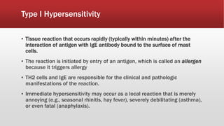 Basic Principles of Hypersensitivity Reactions | PPTX