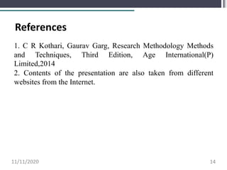 Research Methodology report writing | PPTX