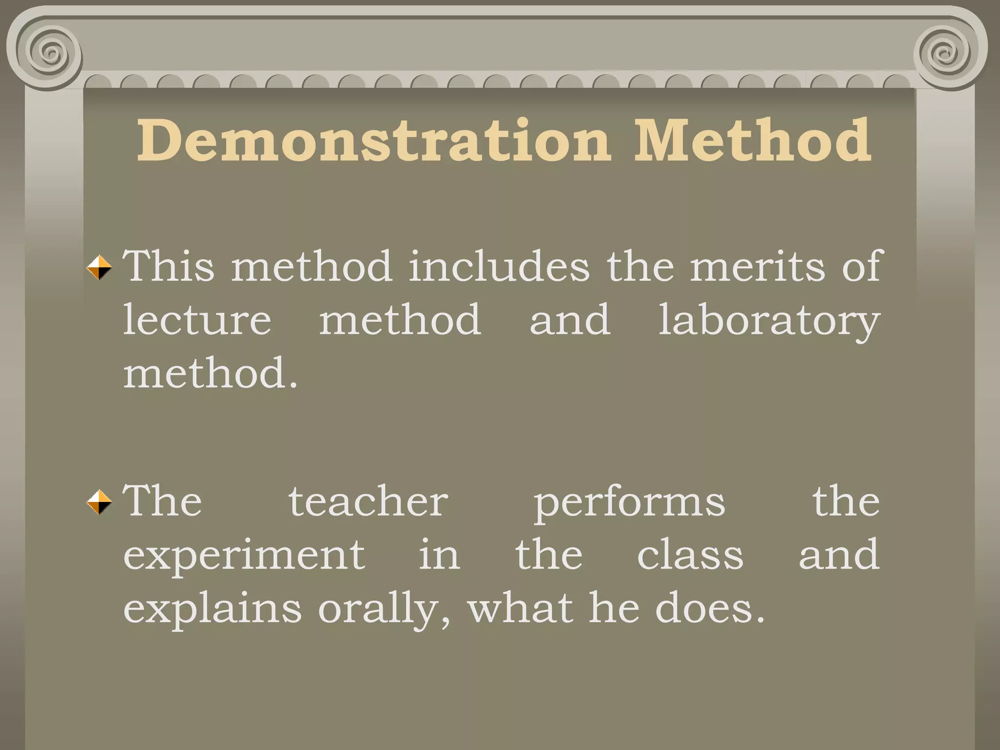 Methods of teaching - Demonstration method | PPSX
