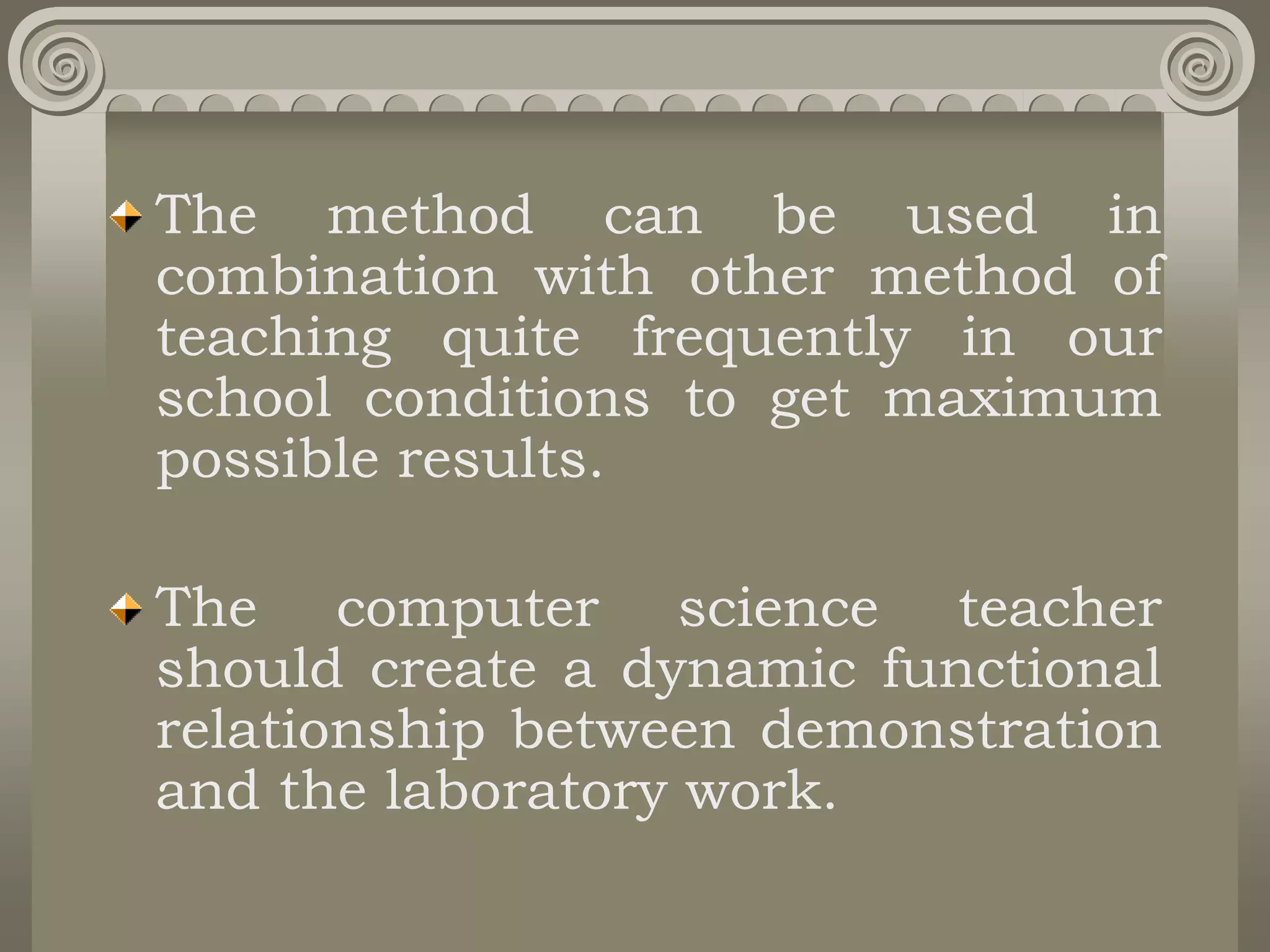 Methods of teaching - Demonstration method | PPSX