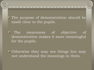 Methods of teaching - Demonstration method | PPSX