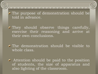 Methods of teaching - Demonstration method | PPSX