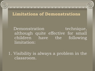 Methods of teaching - Demonstration method | PPSX
