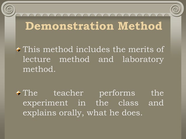 Methods of teaching - Demonstration method | PPT