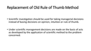 .scientific management | PPT