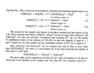 Chelates and chelate effect | PDF