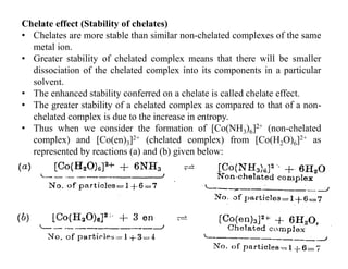 Chelates and chelate effect | PDF
