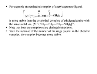 Chelates and chelate effect | PDF