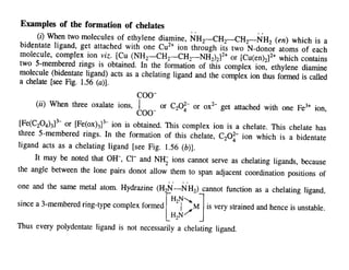 Chelates and chelate effect | PDF